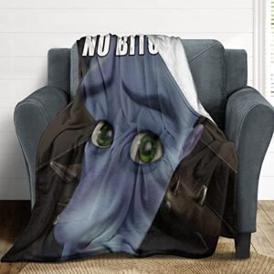 ASDPIHNK Funny Meme Blanket Megamind Soft Plush Throw Blanket Super Fuzzy Warm Lightweight Thermal Fleece Blankets for Couch Bed Sofa All Season 50″x 60″, 50''x60''