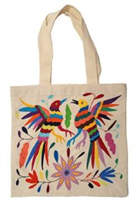 alkimia inc mexican handmade tote authentic otomi tenango embroidery