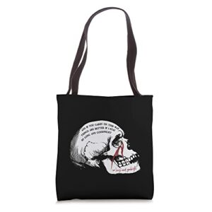 helena skull tote bag