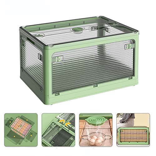 Folding storage box Folding storage box Folding plastic box Clothes storage box (green,143L?73 * 49 * 40cm?)