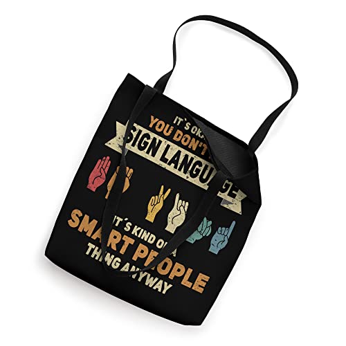 Hand Sign Language ASL Hand gesture Tote Bag