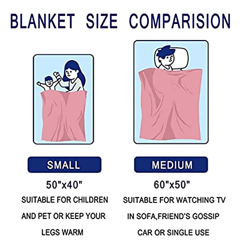 Fashion Throw Blanket Korean Ultra-Soft Flannel Blanket for Couch Bed Sofa Fan Gifts 50"x40"