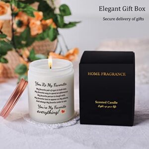 Gifts for Her Girlfriend Valentines Anniversary Birthday Gifts, Romantic Christmas Love Candle Gift for Him Boyfriend Wife Husband Women