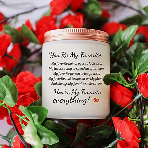 Gifts for Her Girlfriend Valentines Anniversary Birthday Gifts, Romantic Christmas Love Candle Gift for Him Boyfriend Wife Husband Women