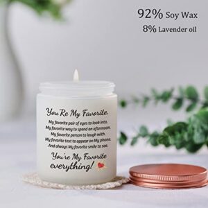 Gifts for Her Girlfriend Valentines Anniversary Birthday Gifts, Romantic Christmas Love Candle Gift for Him Boyfriend Wife Husband Women