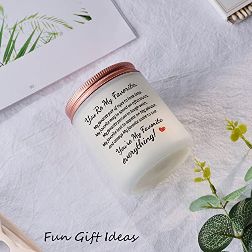 Gifts for Her Girlfriend Valentines Anniversary Birthday Gifts, Romantic Christmas Love Candle Gift for Him Boyfriend Wife Husband Women