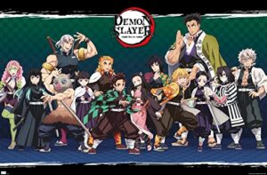 trends international demon slayer – lineup wall poster