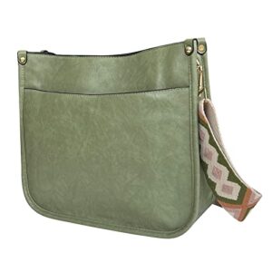 Handbag Tote Shoulder Bags Leather Handbags Shoulder Bucket Cross-body Purse Fashion Bags for Women (Green)