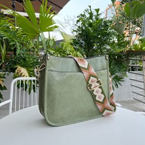 Handbag Tote Shoulder Bags Leather Handbags Shoulder Bucket Cross-body Purse Fashion Bags for Women (Green)