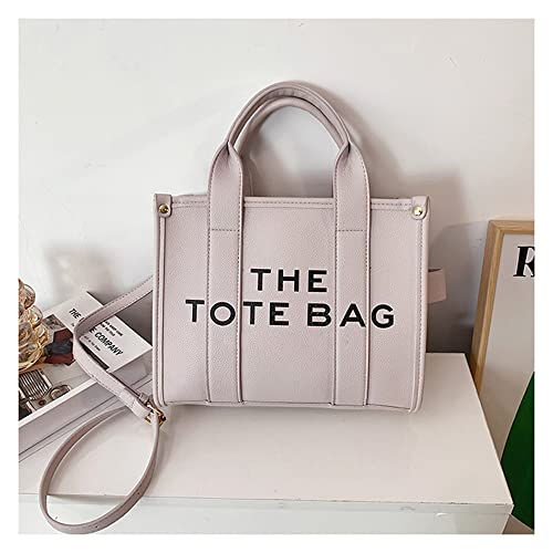 The Tote Bag for Women Handbag Tote Purse with Zipper Pu Leather Tote Bag for Travel Work Large Capacity Leather Tote Bag (Purple)