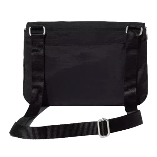 Baggallini Flap 2 It East-West Crossbody Bag (Black)