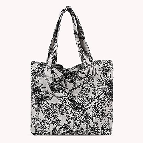 Vintage Women Forest Canvas Shoulder Tote Bag Casual Large Capacity Handbags