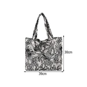 Vintage Women Forest Canvas Shoulder Tote Bag Casual Large Capacity Handbags