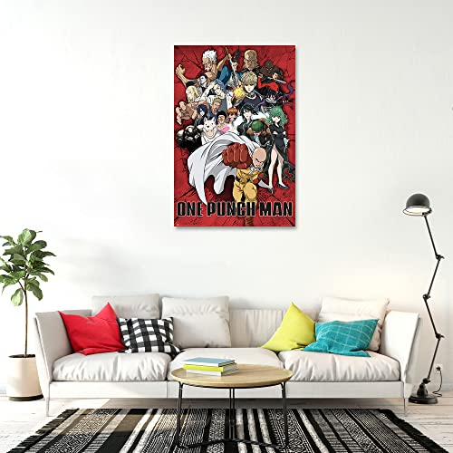 One Punch Man - TV Show Poster (The Heroes) (Size: 24" x 36")