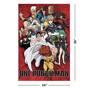 One Punch Man - TV Show Poster (The Heroes) (Size: 24" x 36")