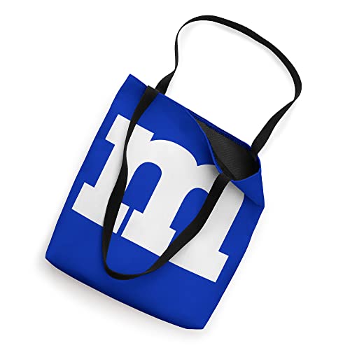 Funny Letter m Chocolate Candy Halloween Team Groups Costume Tote Bag