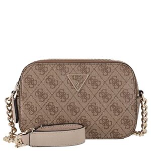 guess noelle crossbody camera latte logo one size