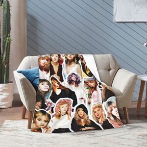 Blanket Stevie Nick Soft and Comfortable Warm Fleece Blanket for Sofa, Office Bed car Camp Couch Cozy Plush Throw Blankets Beach Blankets