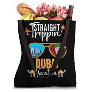 Straight Trippin Dubai Family Group Vacation Matching Tote Bag