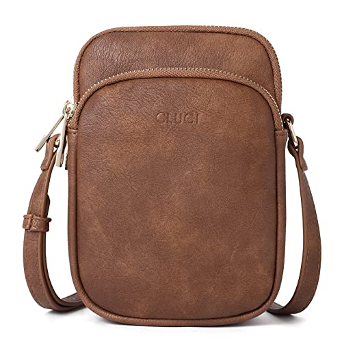 CLUCI Small Crossbody Bags for Women Designer Cell phone Vegan Leather Purse,Shoulder Handbag Wallet