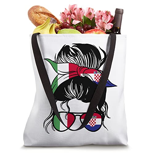 Italy and Croatia Mix Half Italian and half Croatian Tote Bag