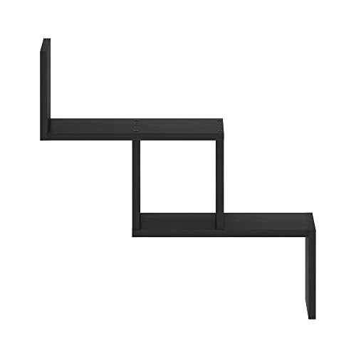 Furinno Rossi Wall Mount Floating Ladder Shelf, Espresso