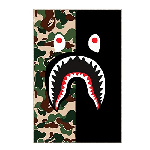 Camouflage Bape Rug, Cool Camouflage Rug, Military Camouflage Rug, Decor Army Camouflage, Camouflage Military Patterned, Bape Rug, e140 (4.6x6.56 feet - 140x200 cm)