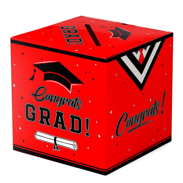 Slergut 2023 Graduation Card Box, Card Box for Graduation Party, Graduation Gift Card Box for 2023 Graduation Decorations, Graduation Party Supplies for Class of 2023 High School & College Graduation