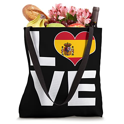 I Love Spain - Heart Flag Spain Tote Bag