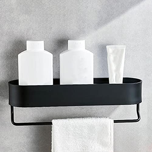 Durable Floating Shelves Wall Shelf Towel Rack Support Organizer Storage Wall Mounted for Home Bathroom Perfumes, Spice Shampoo, x9.5x6cm Bar