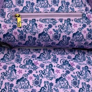 Loungefly Jasmine & Rajah Floral Scene Print Double Strap Shoulder Bag