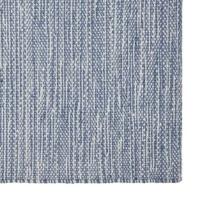 VCNY Home | Heathered Collection | Blue Flatweave Indoor/Outdoor Layering Rug, 24" x 36"