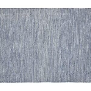 VCNY Home | Heathered Collection | Blue Flatweave Indoor/Outdoor Layering Rug, 24" x 36"