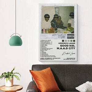 OFITIN Kendrick Poster Lamar - Good Kid Maad City Poster Album Cover Poster for Room Aesthetic Poster Decorative Painting Canvas Wall Art Living Room Posters Bedroom Painting 12x18inch(30x45cm)