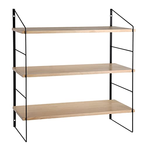 TOYLNGA Floating Shelves,3 Tier Industrial Bookcases,Wall Mounted Hanging Shelf,Modern Book Shelves Shelving for Bedroom, Living Room,Office Storage & Organization