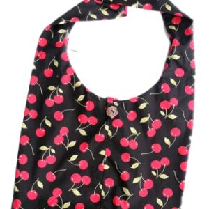 SAE99 Cotton Cross body Shoulder Sling Handmade Bag (Black Cherry)