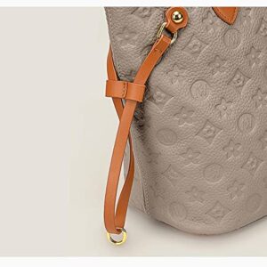 MBETA First Layer Cowhide Tote Bag Women's Fashion Casual Large Capacity one Shoulder Shopping Bag Retro Embossing Handbag