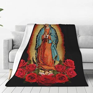 virgin mary blanket ultra-soft throw blanket for room flannel blankets warm fleece throws plush