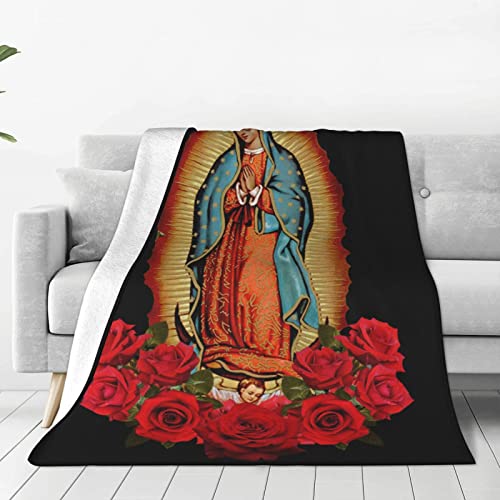 Virgin Mary Blanket Ultra-Soft Throw Blanket for Room Flannel Blankets Warm Fleece Throws Plush