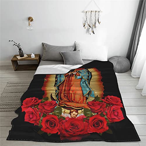 Virgin Mary Blanket Ultra-Soft Throw Blanket for Room Flannel Blankets Warm Fleece Throws Plush