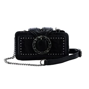 emprier square small satchel clutch purse for women cell phone crossbody bag rivet evening handbag