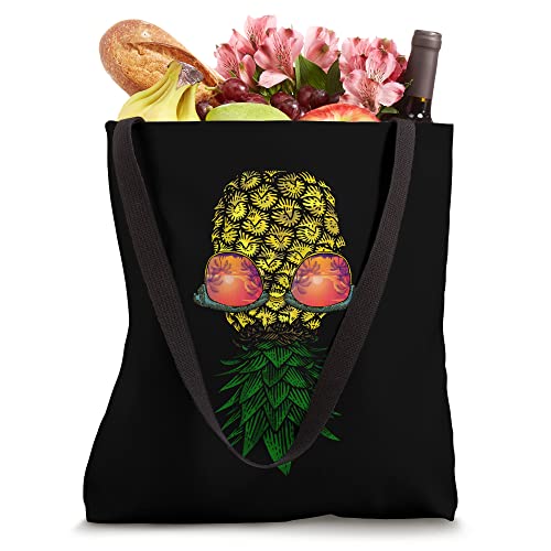 Upside Down Pineapple Retro Beach Swinger Two Seater Tote Bag