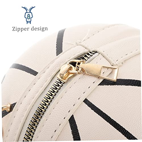 TENDYCOCO 1pc Basketball Bag Sling Bag for Women Crossbody Purse Wallet Purses for Women Crossbody Zip Around Wallets for Women Evening Bag Round Clutch Purse Pu Hobo Bag Basketball Handbag