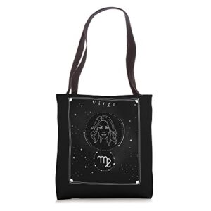 virgo zodiac tote bag