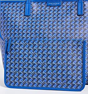 Tory Burch Women's Ever-Ready Tote, Mediterranean Blue, One Size