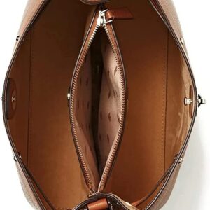 Kate Spade New York Large Marti Leather Bucket Bag Shoulder Bag Crossbody (Gingerbread)