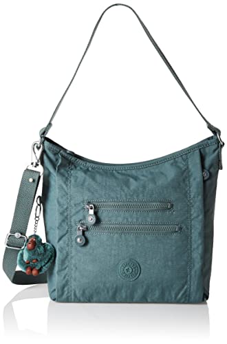 Kipling Women's Belammie Handbag, Organize Accessories, Spacious Interior, Removable Shoulder Strap, Travel Bag, Light Aloe Tonal