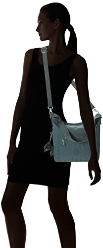 Kipling Women's Belammie Handbag, Organize Accessories, Spacious Interior, Removable Shoulder Strap, Travel Bag, Light Aloe Tonal