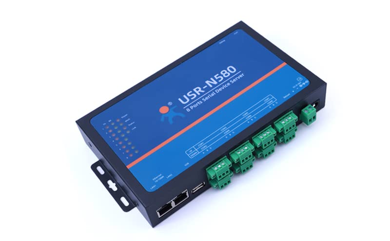 Lubeby Smart USR-N580 8 Channels MQTT Modbus Gateway RS485 Serial to TCP/IP Ethernet Device Server Converter