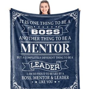 Best Boss Gifts for Men/Women - Boss Lady Gifts - Mentor Gifts - Boss Day Gifts - Gift for Female/Male boss - Boss Christmas/Birthday Gifts Ideas - Boss/Leader Appreciation Gift Blanket 50" x 60"